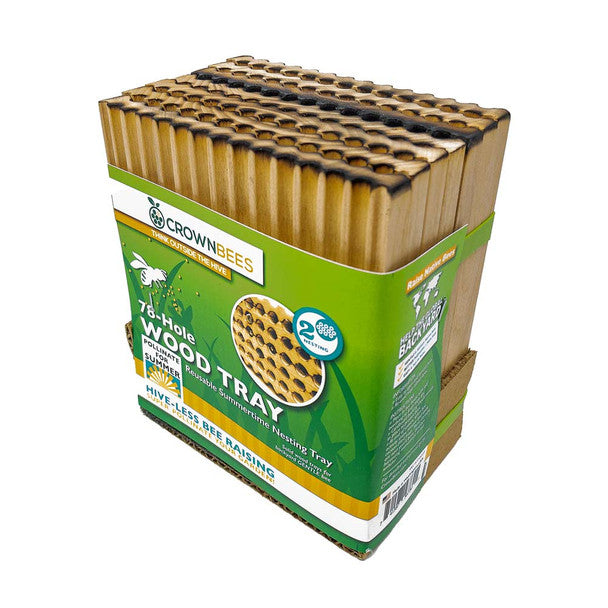 Summer Reusable Wood Trays for Leafcutter Bees | The Snohomish Bee Company